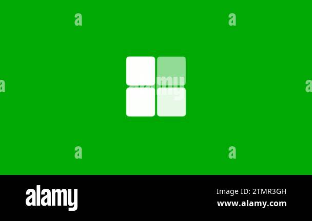 please wait green screen, Abstract technology, science, engineering ...