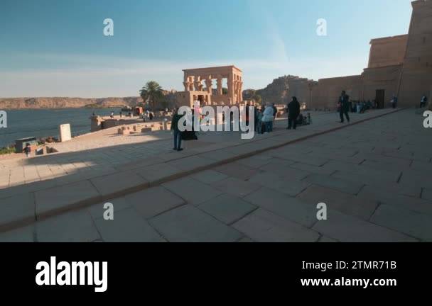 Philae temple complex ,an island-based temple complex in the reservoir ...