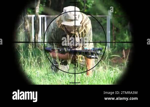 Special police was being assassinated and shot dead through the lens of ...