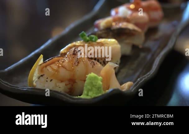 Aburi nigiri set seared sushi Stock Videos & Footage - HD and 4K Video ...