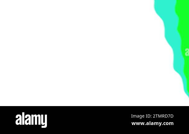 Cartoon shape transition on a green screen. Abstract shape transition ...