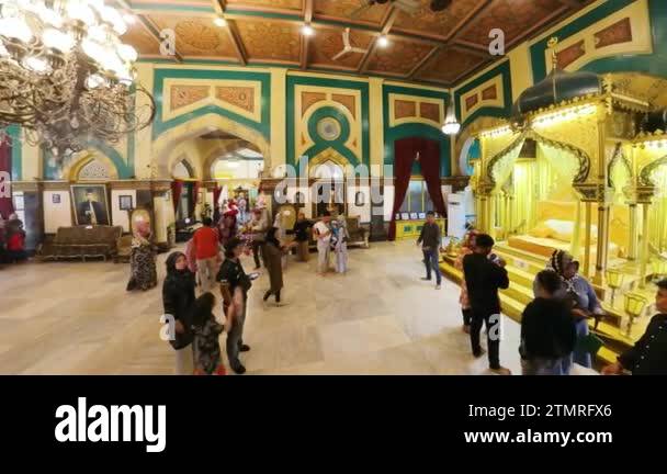 Medan, Indonesia - Sep 2, 2022: Interior View of Maimun Palace Istana ...