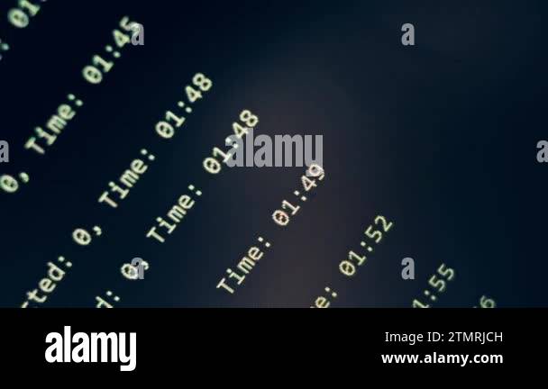 Cryptocurrency mining on a computer screen. The algorithm of the ...