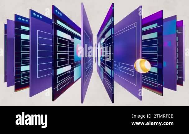 3d sphere fly through web pages and user interfaces. Loop 3d animation ...