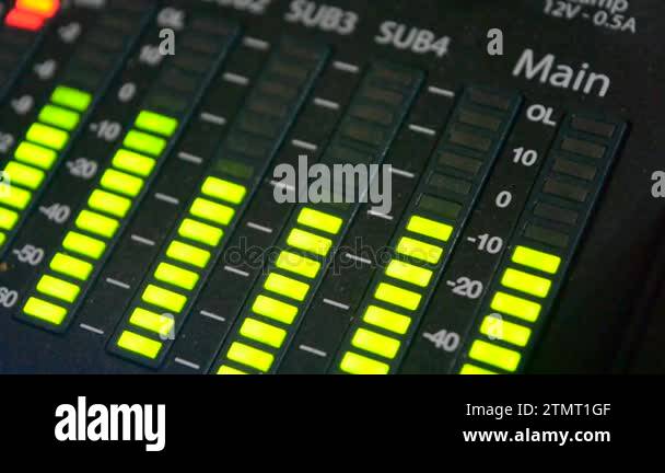 Sound level meter equalizer Stock Video Footage - Alamy