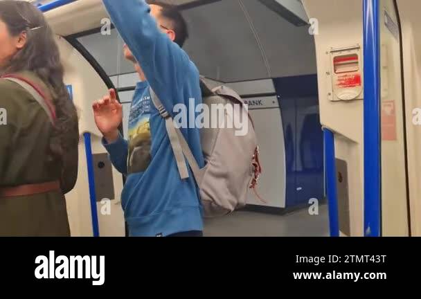 Outside View from Window Seat of Train Moving Fast to Approach Next ...