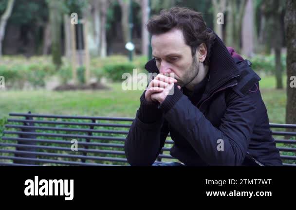 Worried man sitting alone in Stock Videos & Footage - HD and 4K Video ...