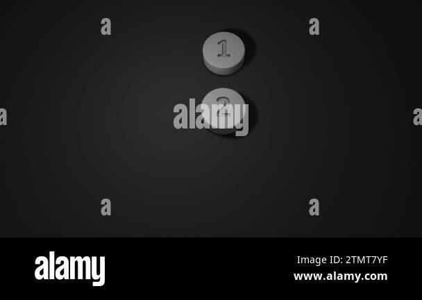 3 simple step concept animation, number, instructions Stock Video ...