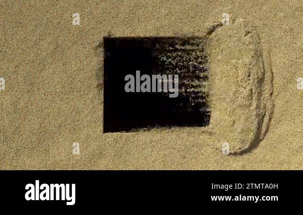 Sand blowing transition reveal on alpha background in 4K Stock Video ...