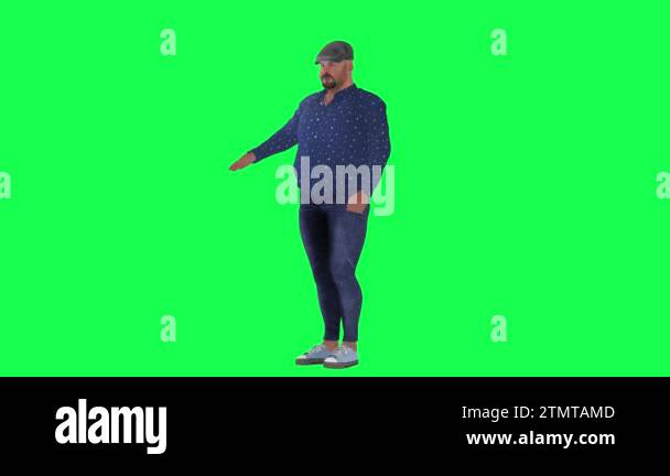 Military salute. Fat, bald, middle-aged German man in blue uniform and ...