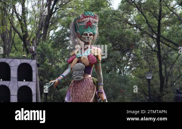 Mexico City, Mexico - November 2022: Sculpture of Coatlicue, mother of ...