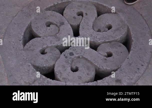 An ancient microphone at the Roman Amphitheatre in Amman, Jordan Stock ...