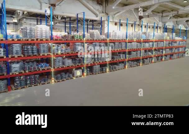 Modern warehouse concept. Large warehouse of a modern factory ...