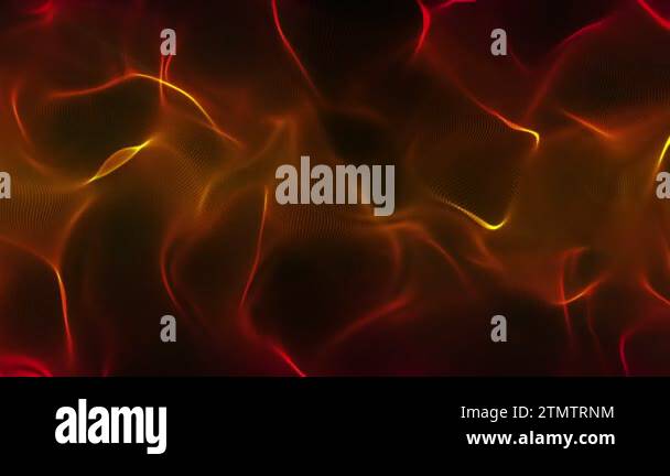 Fantastic video animation with moving wave particle object, loop HD ...