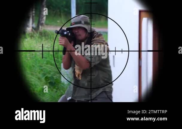 Special police was being assassinated and shot dead through the lens of ...