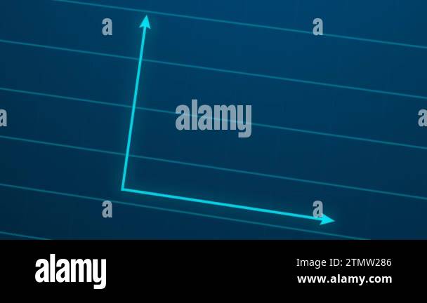 Creative stock exchange graph animation in high resolution. Line graph ...