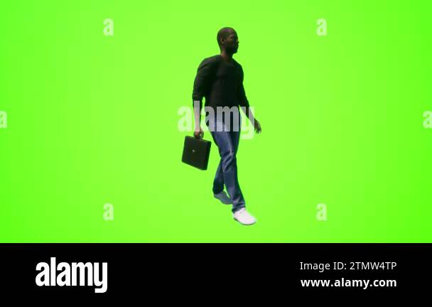 al valley black american male employees walking and going home ...