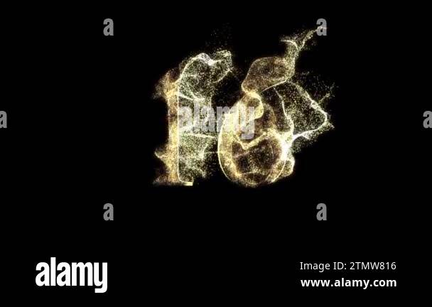 Golden number 16 from particles, numbering, sixteen, golden numbers ...