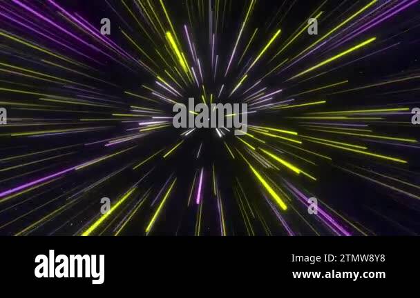 Abstract geometric background of radial lines. Dataflow tunnel ...