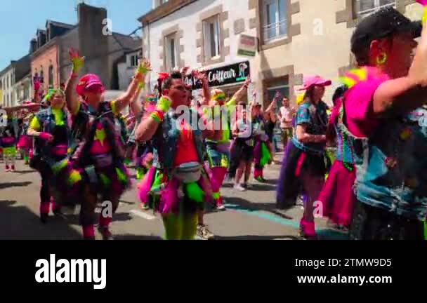 Scaer, France - May 29 2023: Centenary of the Cavalcade of Scaer ...