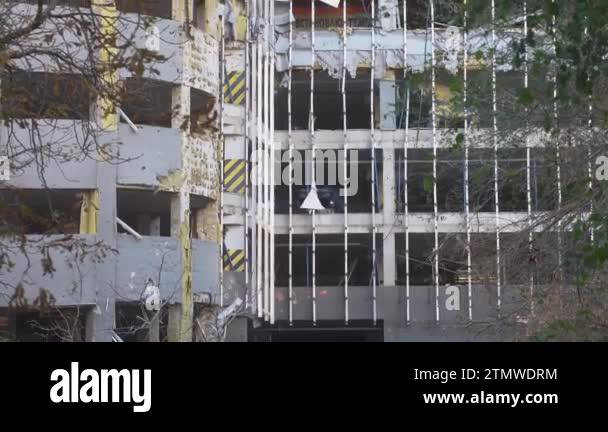 russias military aggression against Ukraine. Business center 101 TOWER ...
