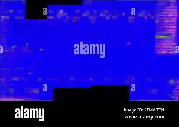 VHS Glitches Analog Abstract Digital Animation. Old TV. Glitch Error ...