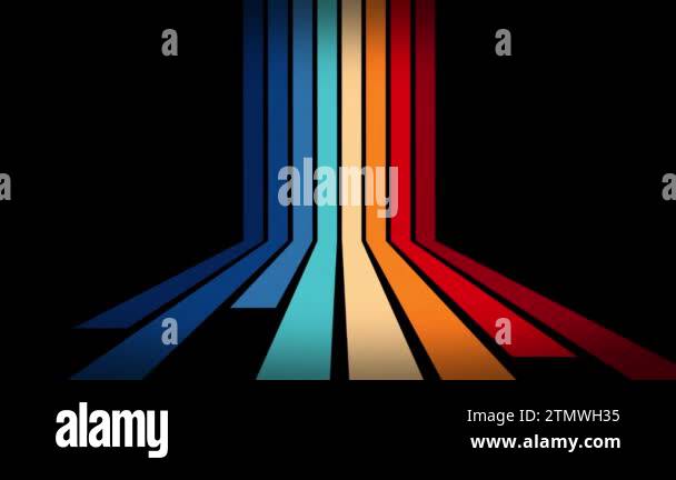 Vintage Striped Backgrounds, Loop Samples, Retro Colors from the 1970s ...