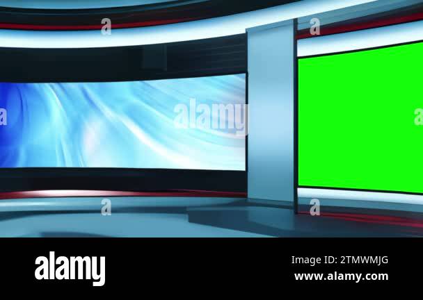Upgrade Your Newsroom with a Virtual Studio Set Stock Video Footage - Alamy