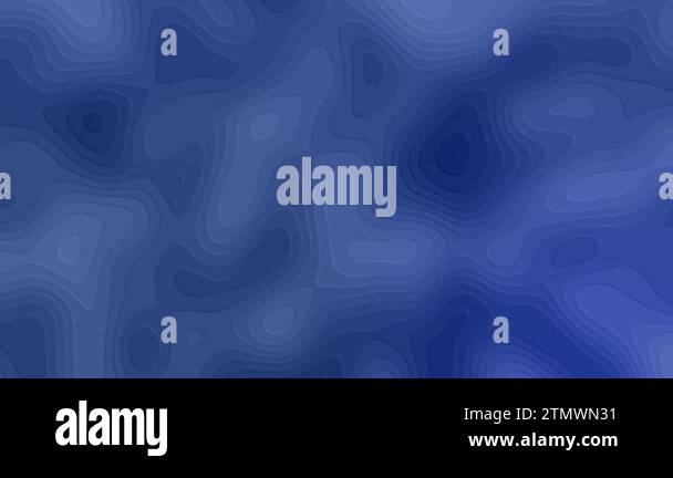 Volumetric liquid flowing background of blue color, flowing watery ...