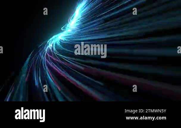 Dynamic Electric Light Strokes Background/ 4k animation of an abstract ...