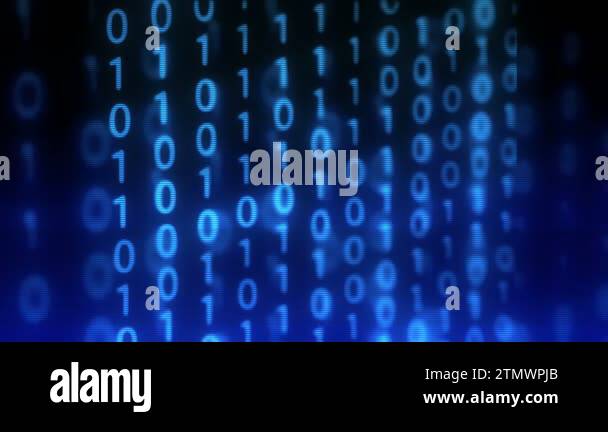 Technological Digital Binary Data Background With Representation Of Binary Code Binary Digits