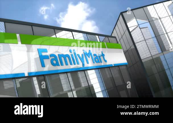 August 2019, Editorial use only, 3D animation, Family Mart convenience ...