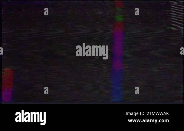 A 10 second looping retro VHS TV signal effect overlay Stock Video ...