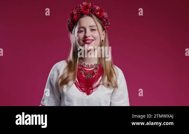 Friendly woman showing yes signal, nods head, approve. Positive smiling ...