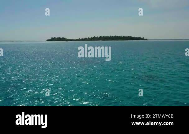 Beautiful views of the Maldives from a drone. Aerial photography of ...