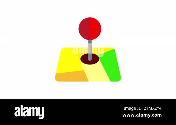 Map and Location Pin, Location and Map animated icon on transparent ...