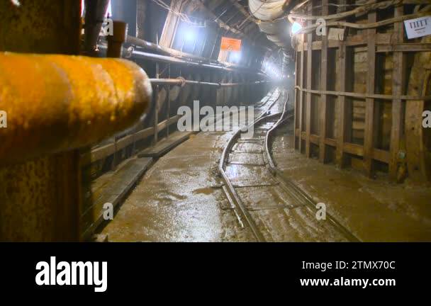 Railway Tunnel, Rusty Pipe, Dripping From the Ceiling. It's Wet ...