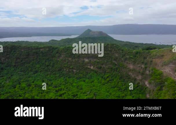 Taal is an active volcano with crater lake in the Philippines, a ...