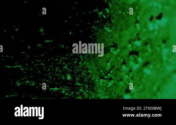 Vertical video. Glitch art grain noise. Signal interference. Green ...