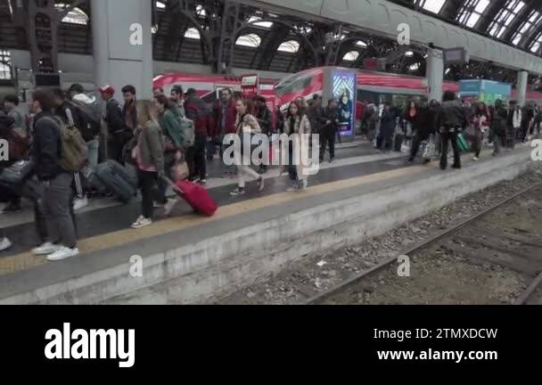 Europe, Italy, Milan 2023 travel by train from Milan central station ...