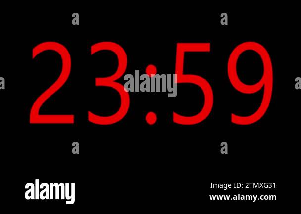 Countdown concept brought to life with an animated time counter rapidly counting down the ...