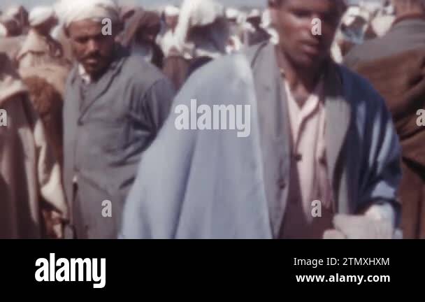 Morocco Islamic Arabic Man Farming, Walking in High Temperature in ...