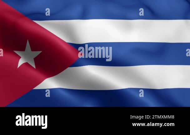 SevCuba Flag video waving in wind. Cuba Flag Wave Loop waving in wind ...