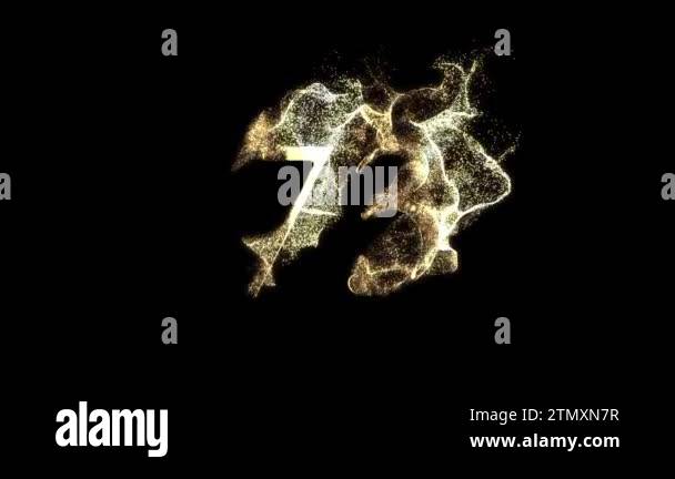 Golden number 73 from particles, numbering, seventy three, golden ...