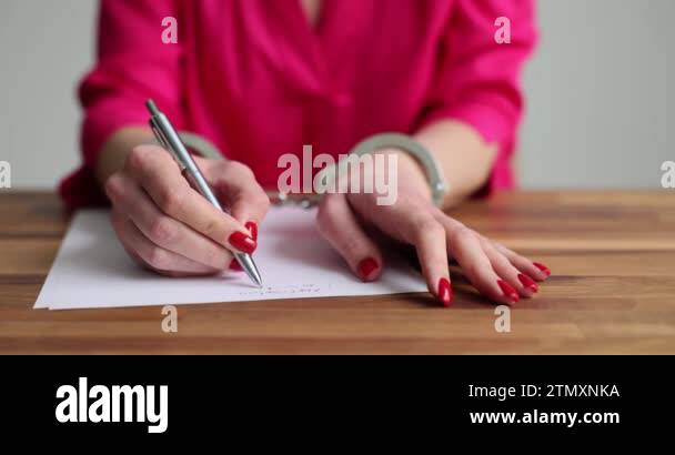 Female hands handcuffed pen Stock Videos & Footage - HD and 4K Video ...