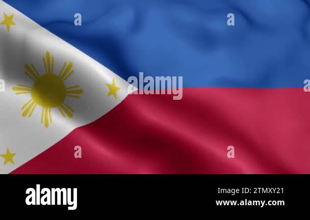 Philippines Flag video waving in wind. Philippines Flag Wave Loop ...