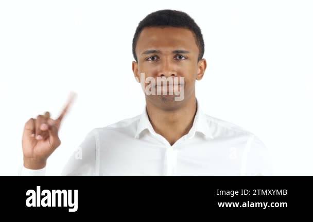 No, Black Man Waving Finger to Reject Stock Video Footage - Alamy