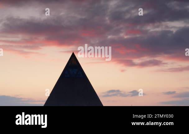 Palace of Peace and Reconciliation pyramid Stock Video Footage - Alamy