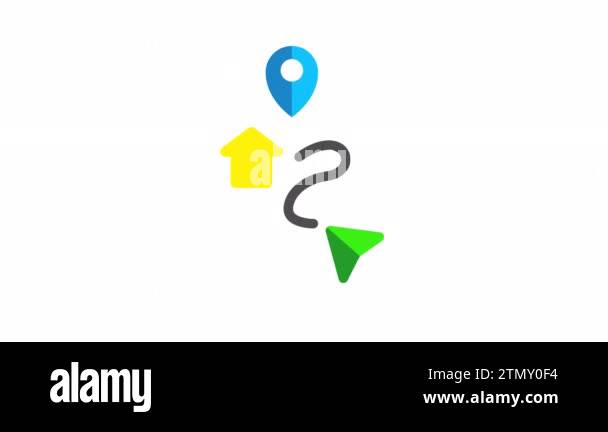 Navigator, Location and Map animated icon on transparent background ...