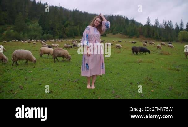 Lady and sheep Stock Videos & Footage - HD and 4K Video Clips - Alamy